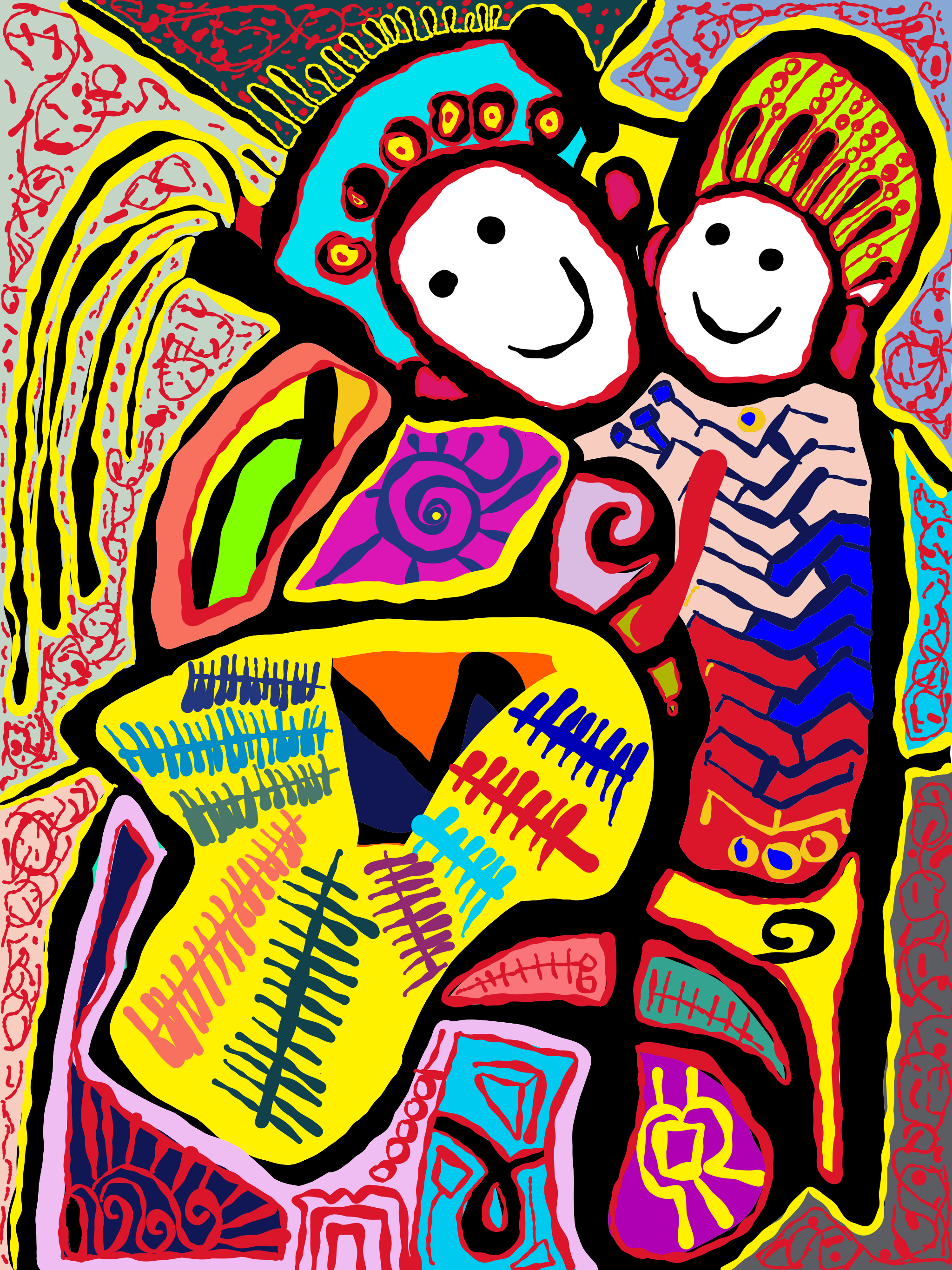 Our earth family_series4-5/10 - 支援型NFT TriARTs by SocialCompassのNFT | Adam byGMO