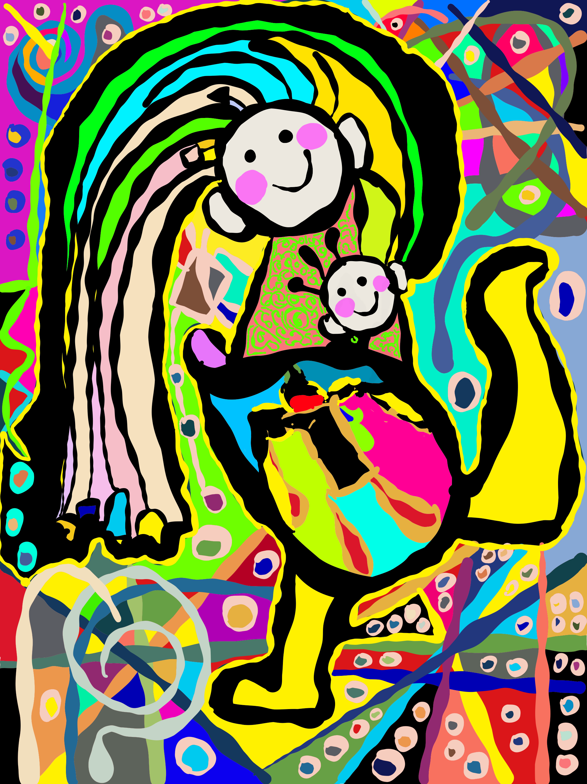 Our earth family_series4-2/10 - 支援型NFT TriARTs by SocialCompassのNFT | Adam byGMO