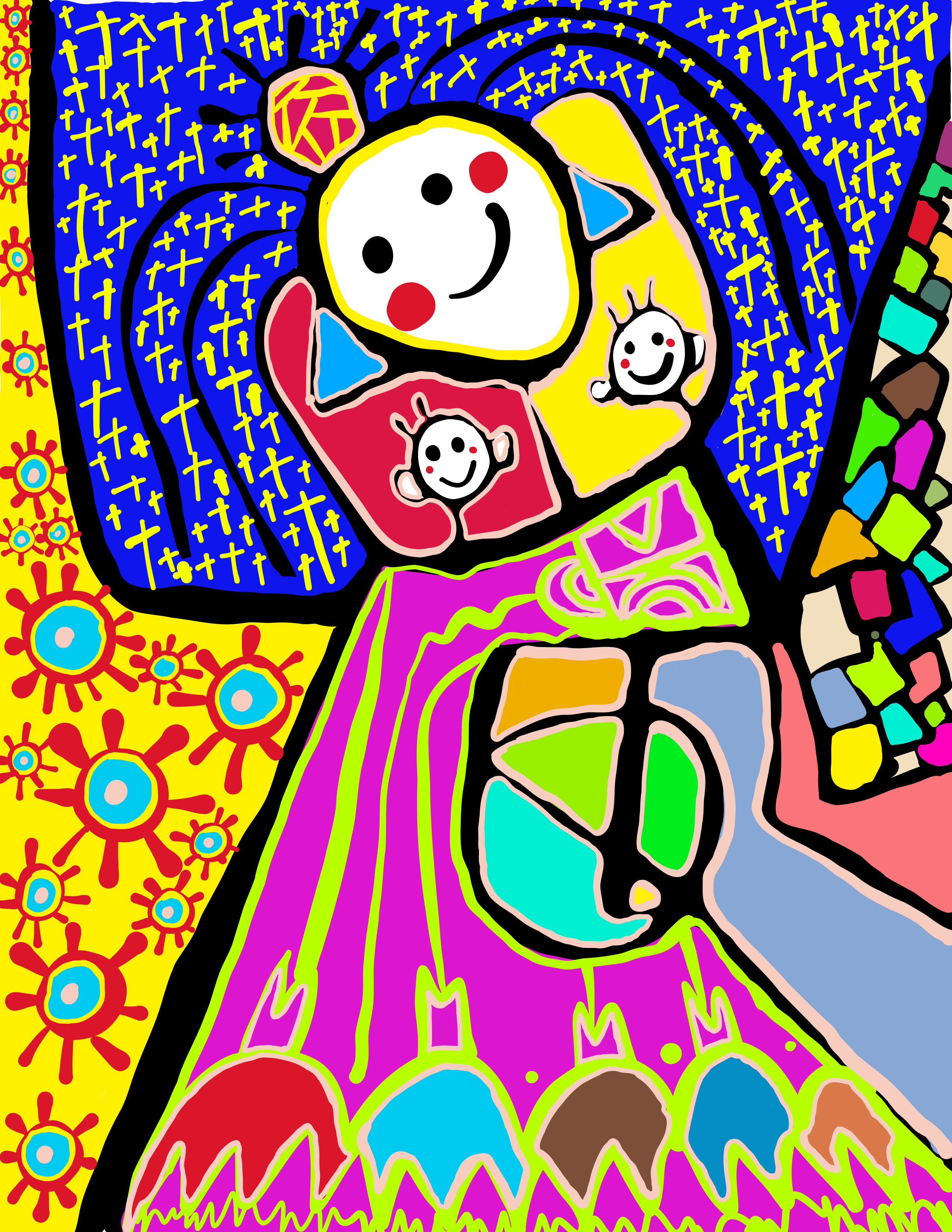 Our earth family_series5-6/10 - 支援型NFT TriARTs by SocialCompassのNFT | Adam byGMO