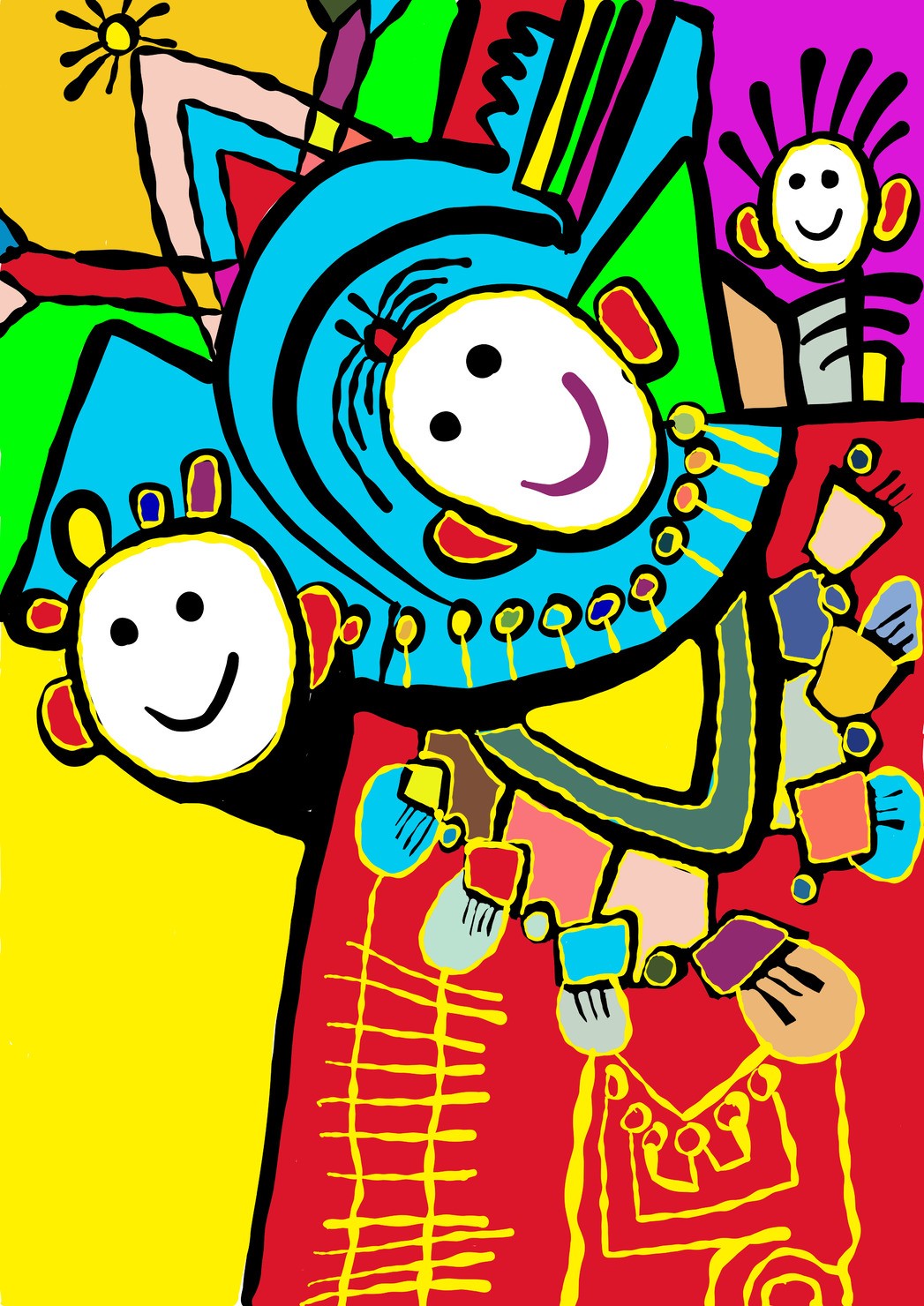 Our earth family_series6-6/10 - 支援型NFT TriARTs by SocialCompassのNFT | Adam byGMO