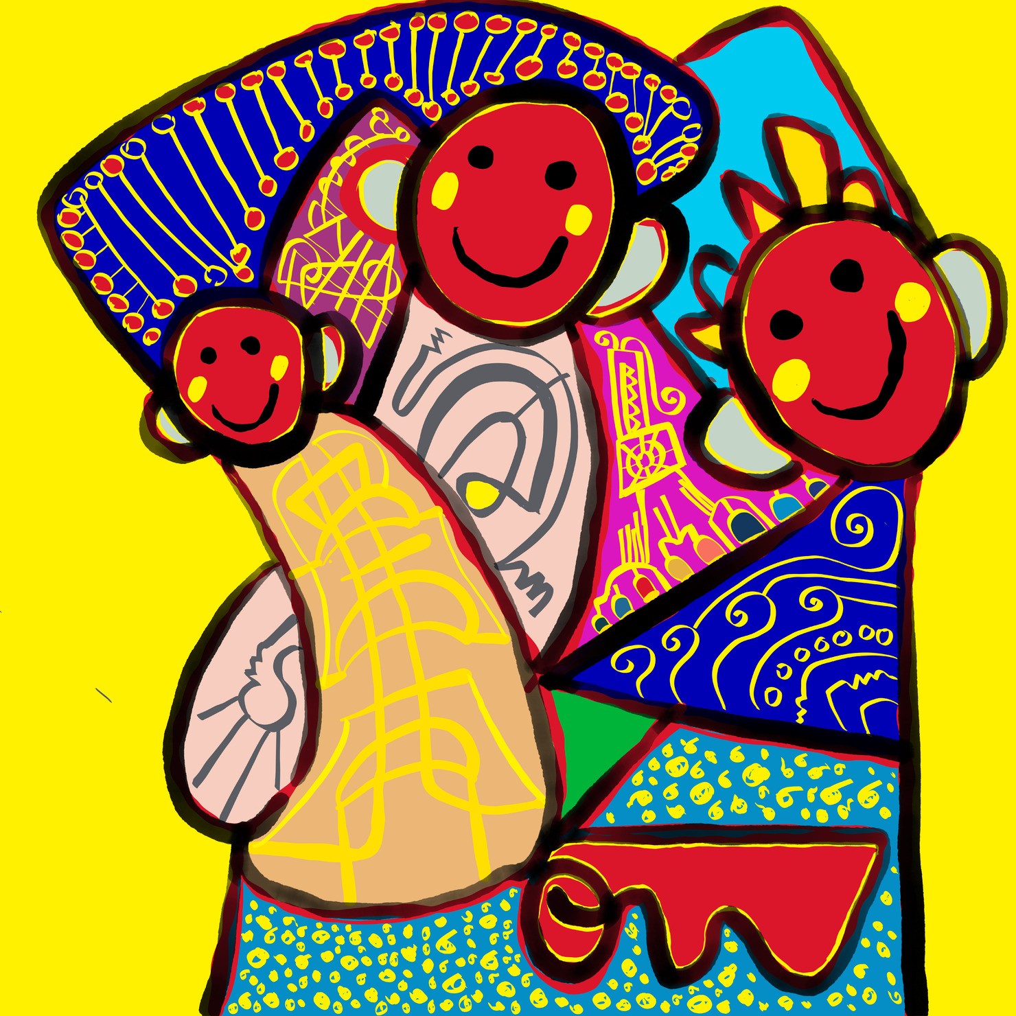 Our earth family_series6-3/10 - 支援型NFT TriARTs by SocialCompassのNFT | Adam byGMO