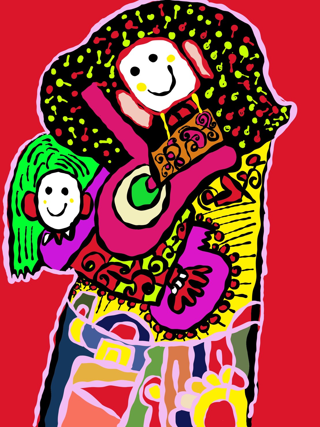 Our earth family_series6-2/10 - 支援型NFT TriARTs by SocialCompassのNFT | Adam byGMO