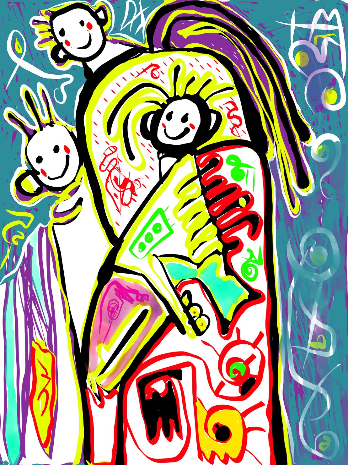 Our earth family_series7-5/10 - 支援型NFT TriARTs by SocialCompassのNFT | Adam byGMO