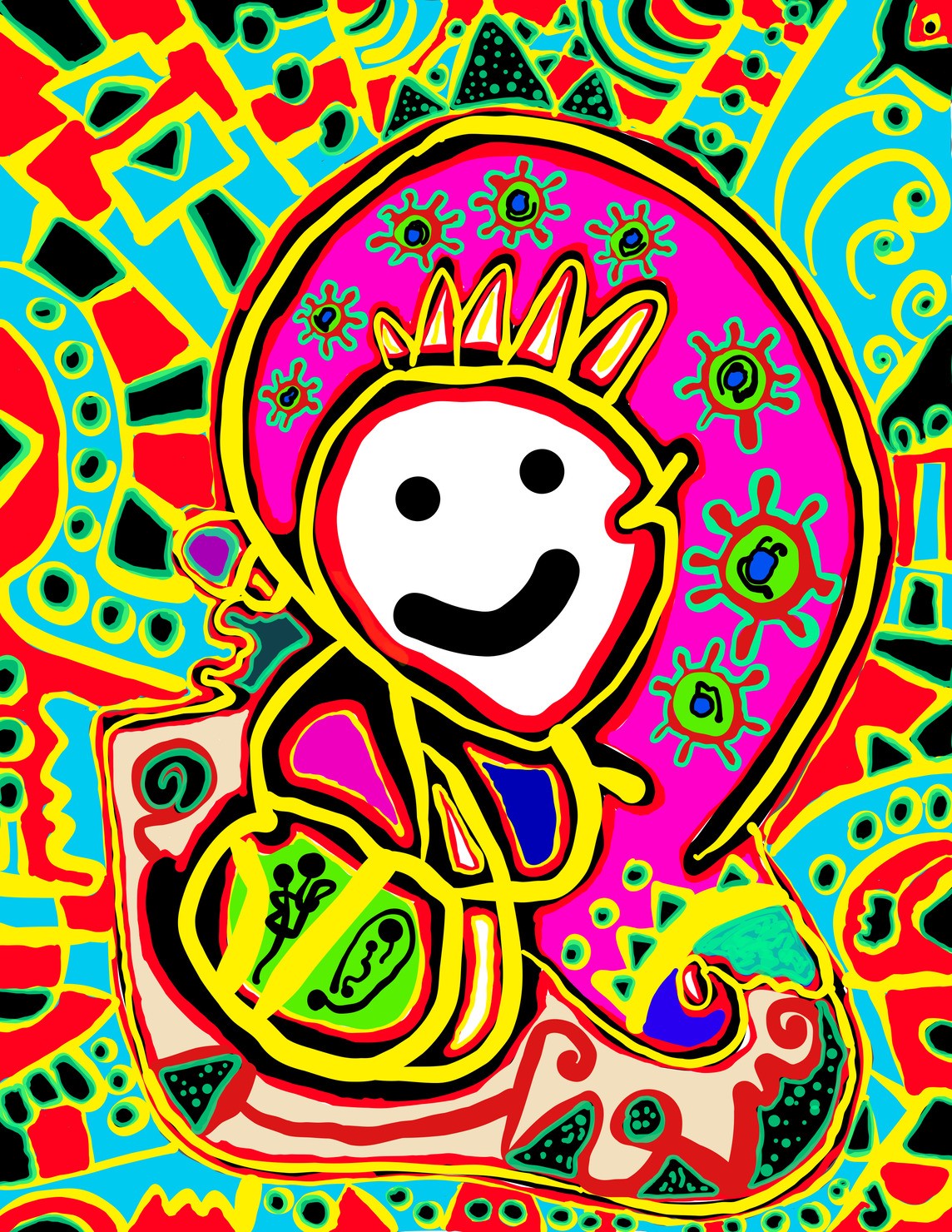 Our earth family_series7-1/10 - 支援型NFT TriARTs by SocialCompassのNFT | Adam byGMO