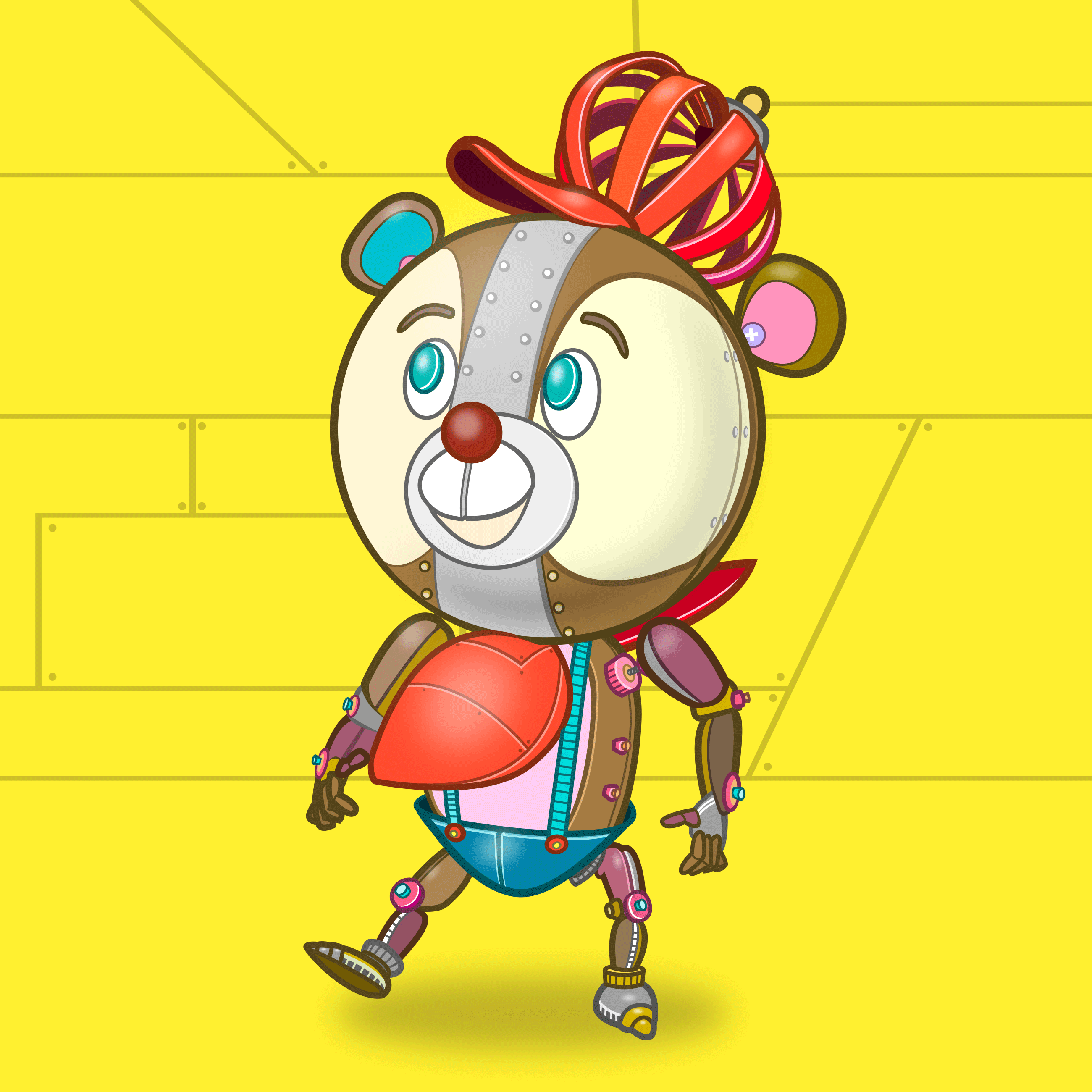 RoboZoo ~bear~ - やまもとしんじNFTストアのNFT | Adam byGMO