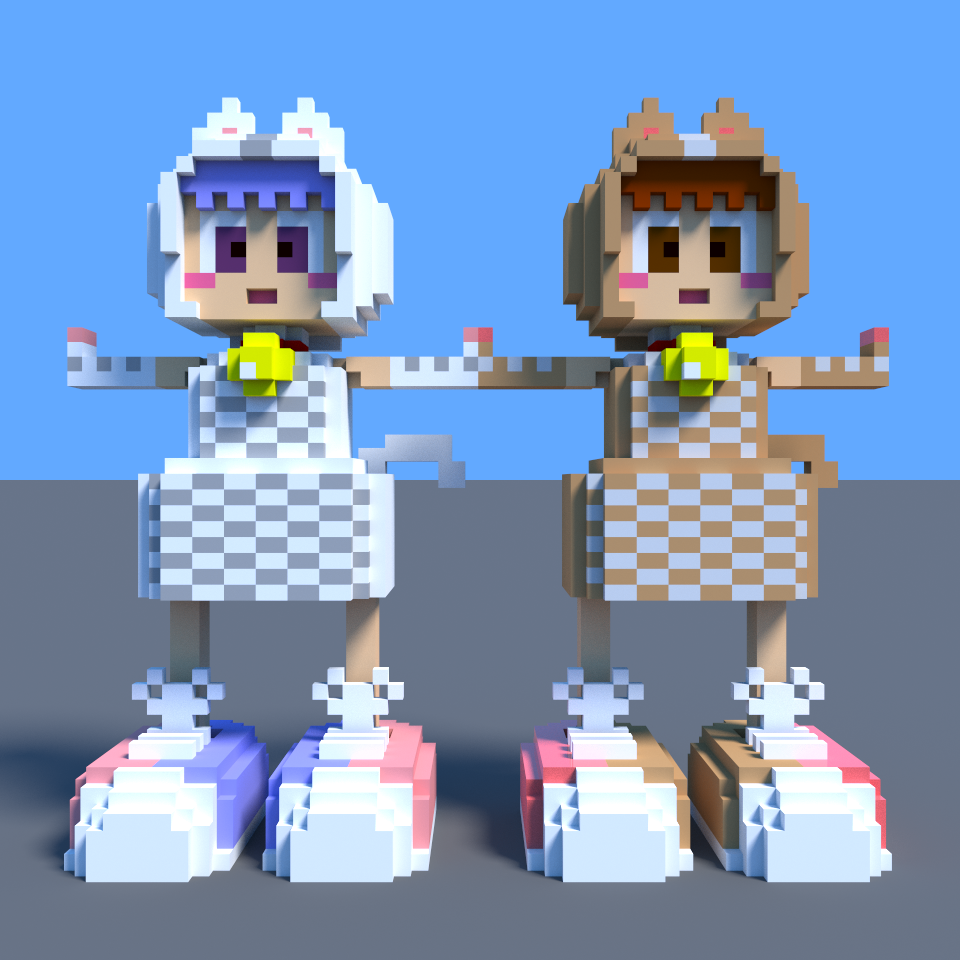 voxel-peoples（voxel-art-world） | Adam byGMO