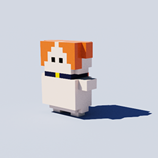 nekono-mayuge-voxel-art（syncad） | Adam byGMO